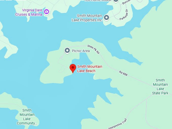 16. smith mountain lake beach map