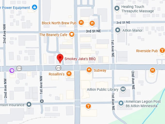 16. smokey jake's bbq, llc map