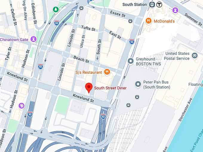 16. south street diner map