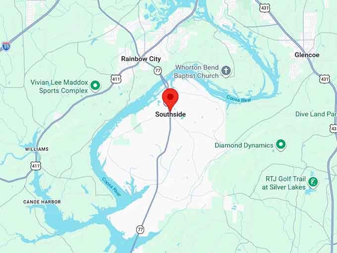 16. southside al map