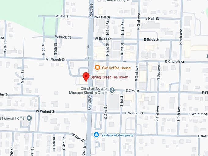 16. spring creek tea room map