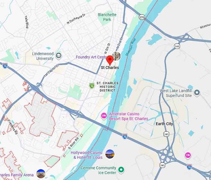 16. st charles, mo map