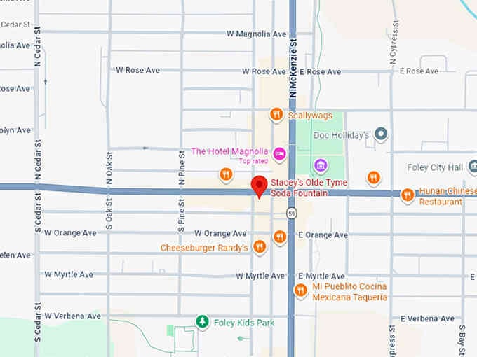 16. stacey&rsquo;s olde tyme soda fountain map