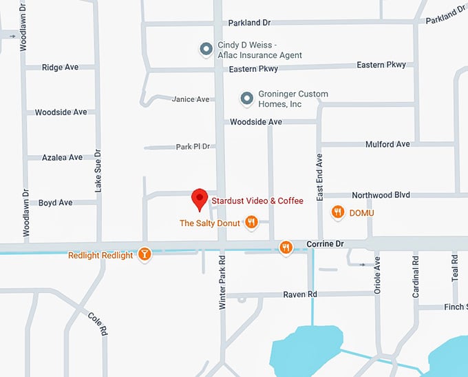 16. stardust video & coffee map