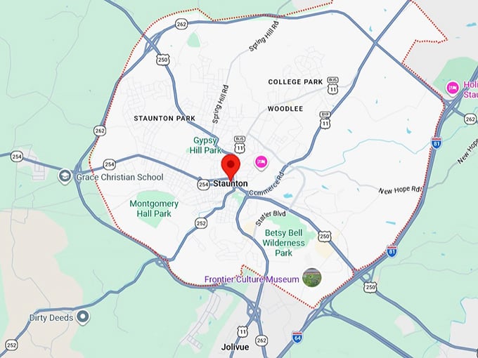 16. staunton, va map
