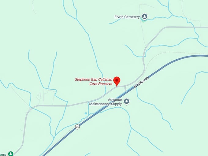 16. stephens gap callahan cave preserve map