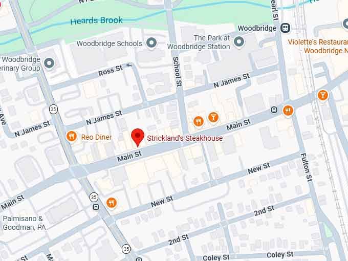 16. strickland’s steakhouse map