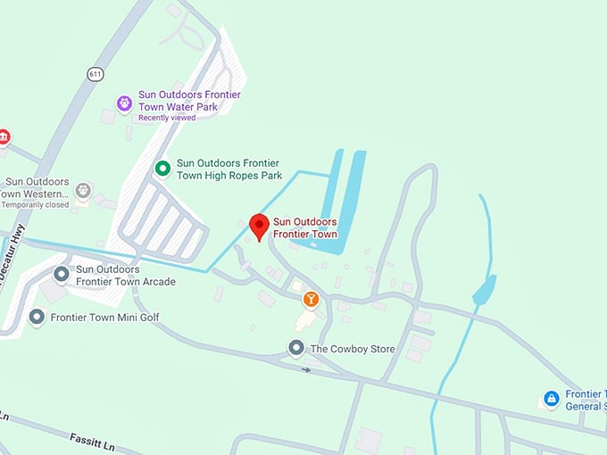 16. sun outdoors frontier town map