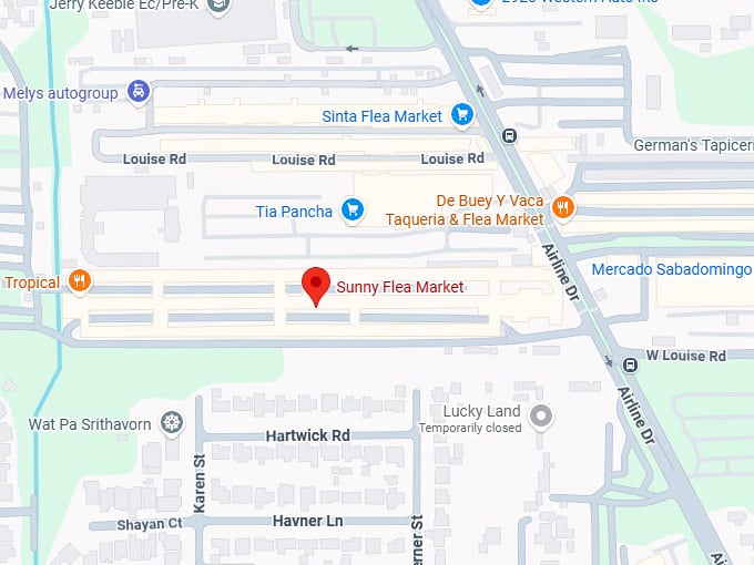 16. sunny flea market map