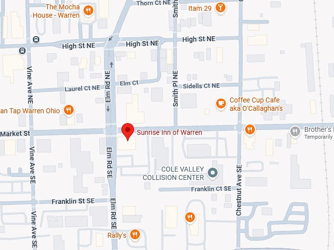 16. sunrise inn of warren map