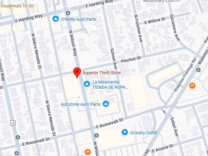 16. superior thrift store map