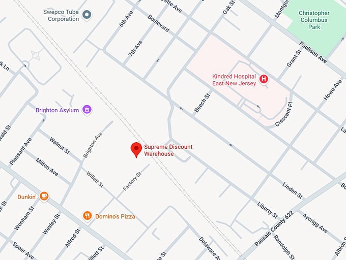 16. supreme discount warehouse map