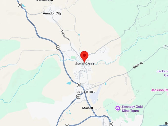 16. sutter creek ca map