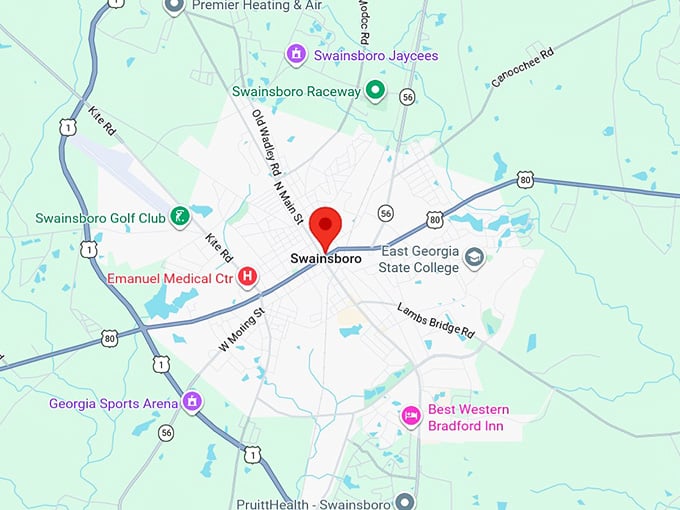 16. swainsboro ga map