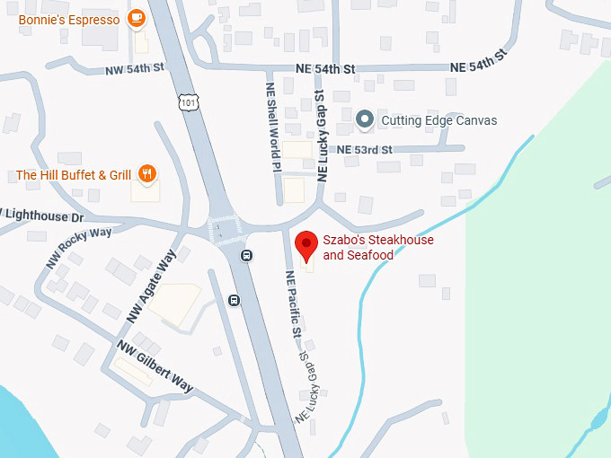 16. szabo's steakhouse and seafood map