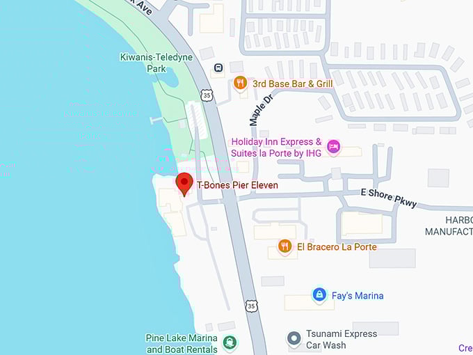 16. t bones pier eleven map