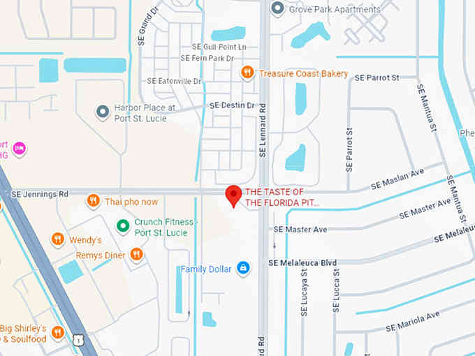 16. the taste of the florida pit boys smoked bbq map