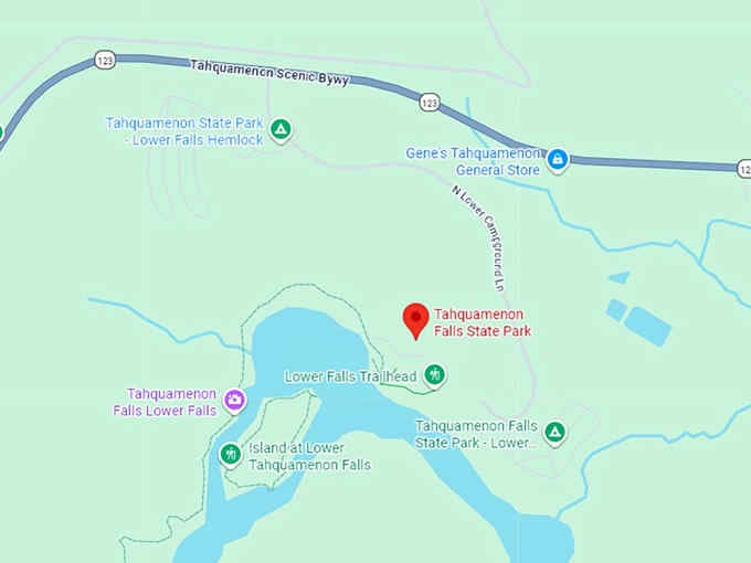 16. tahquamenon falls map