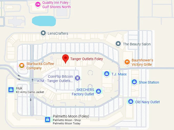 16. tanger outlets foley map