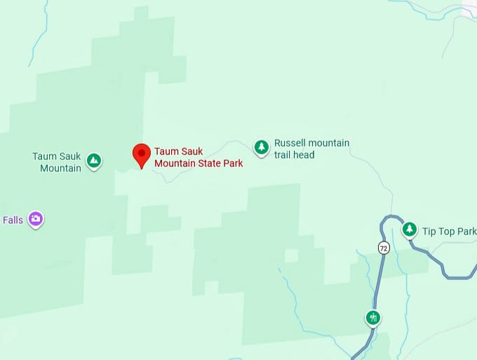 16. taum sauk mountain state park map
