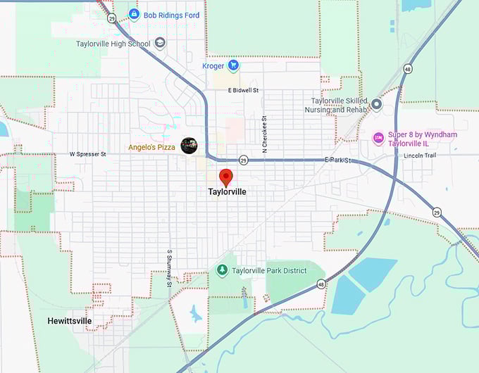 16. taylorville, il map