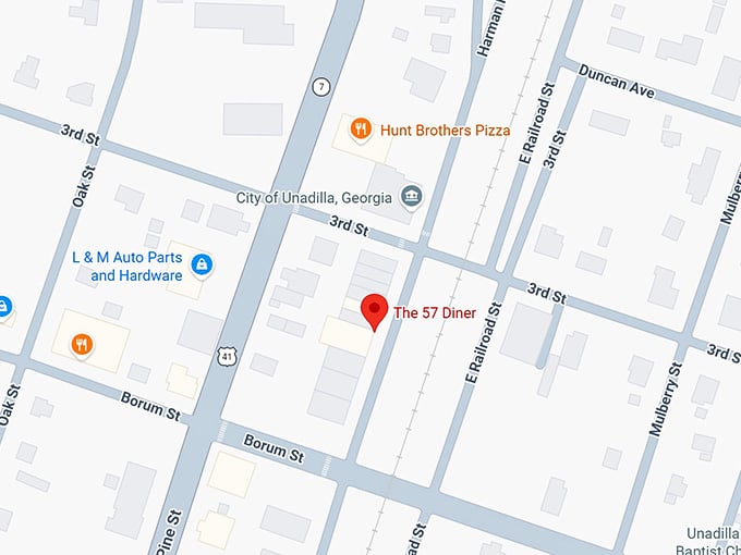 16. the 57 diner map