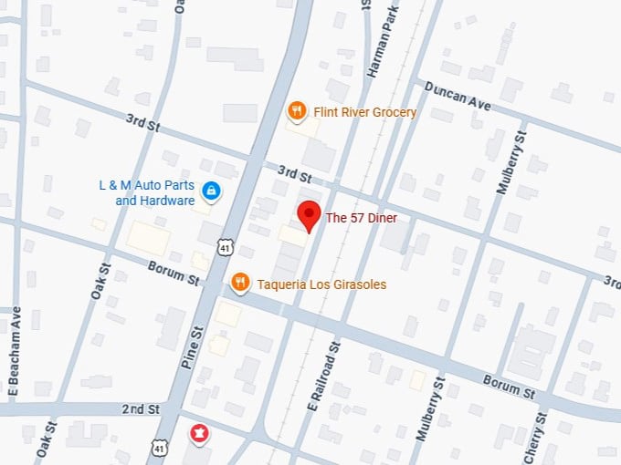 16. the 57 diner's map