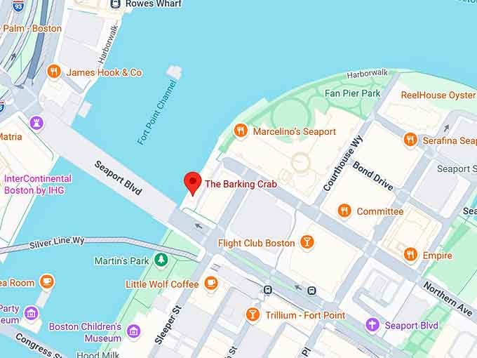 16. the barking crab map