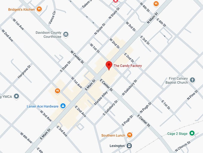 16. the candy factory map