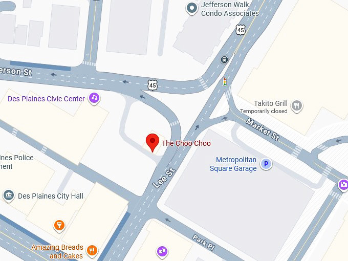 16. the choo choo's map