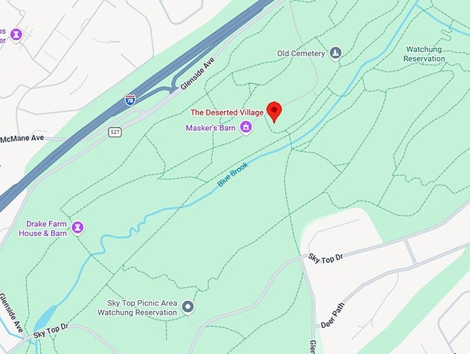 16. the deserted village map