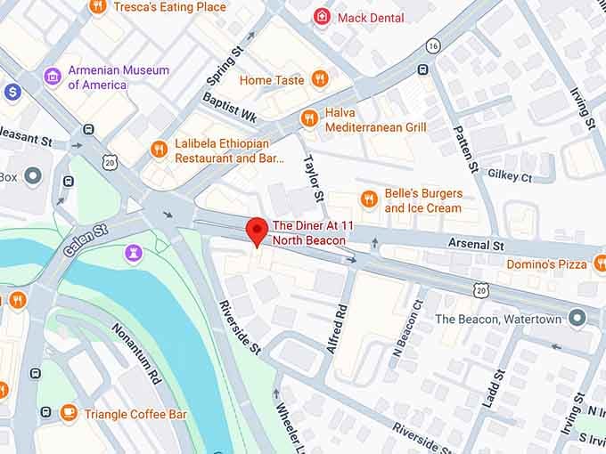 16. the diner at 11 north beacon map