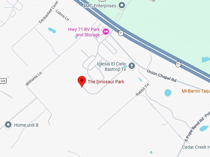 16. the dinosaur park map