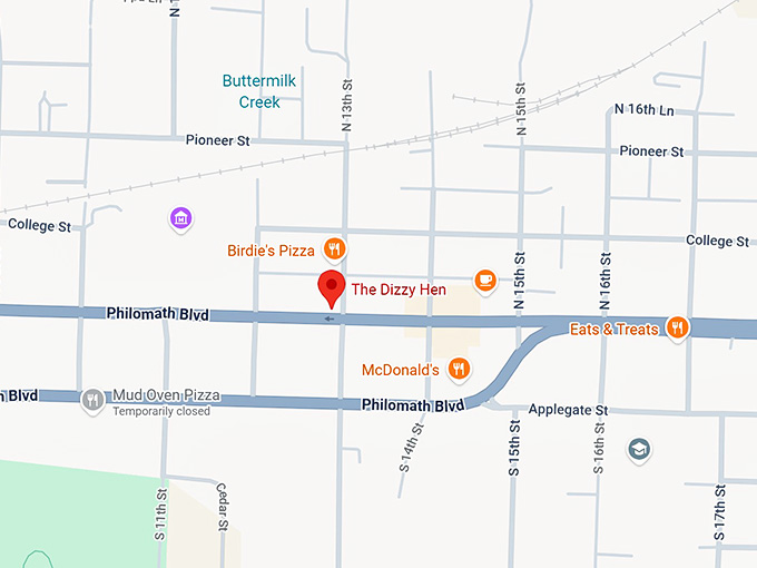 16. the dizzy hen map