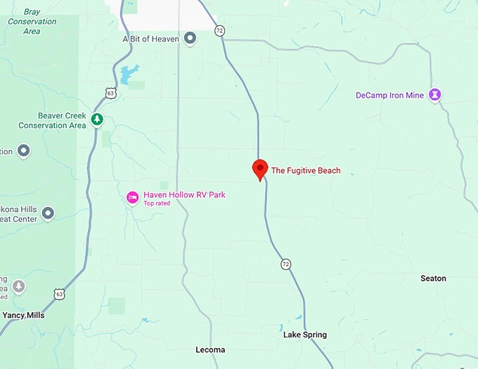 16. the fugitive beach map