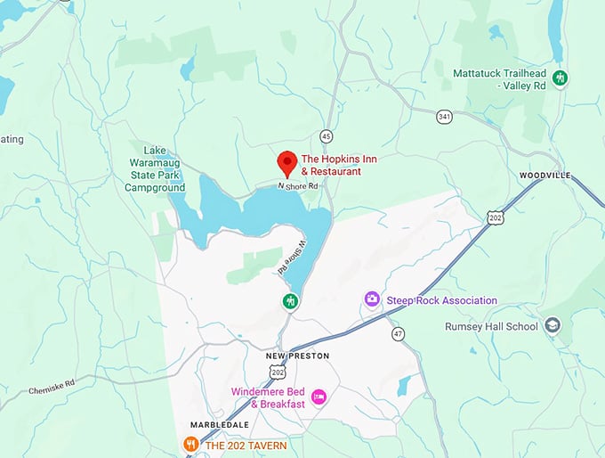 16. the hopkins inn & restaurant map