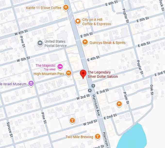 16. the legendary silver dollar saloon map