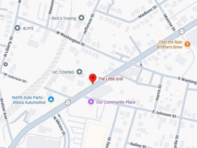 16. the little grill map