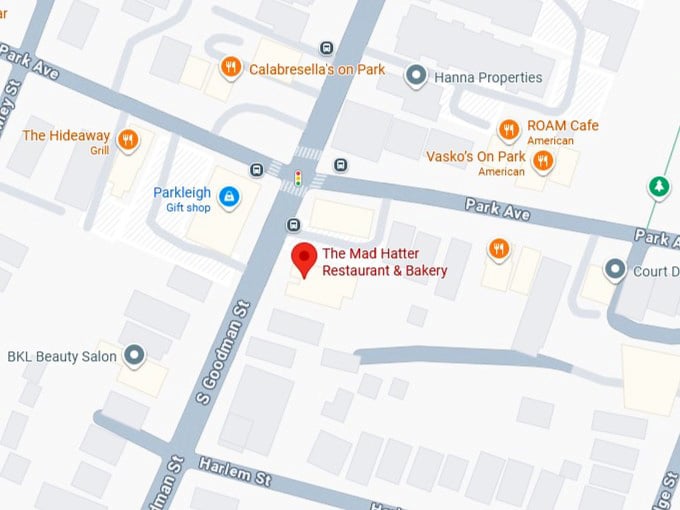 16. the mad hatter restaurant & bakery's map