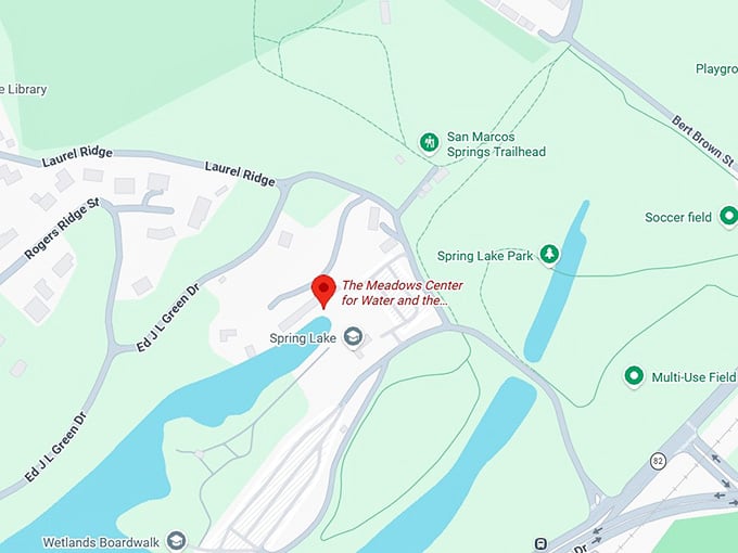 16. the meadows center for water and the environment map