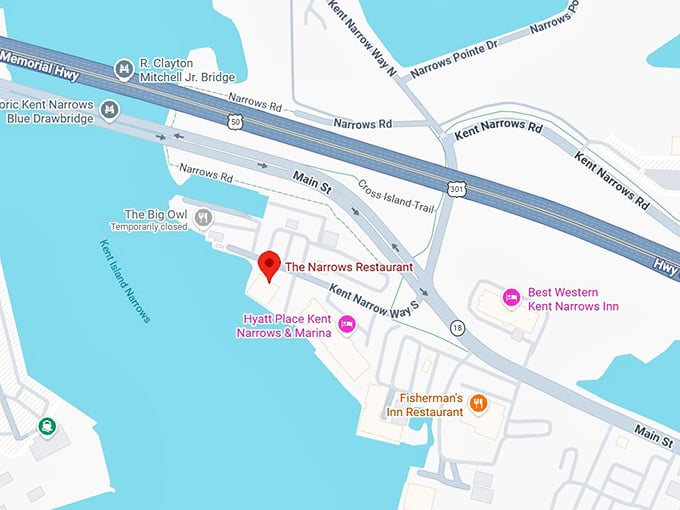 16. the narrows restaurant map