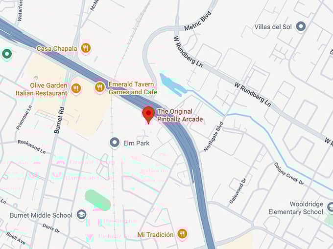 16. the original pinballz arcade map