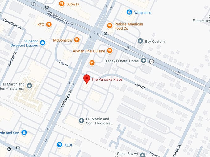 16. the pancake place map
