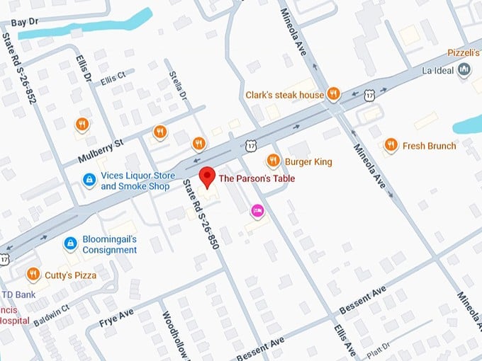 16. the parson's table map