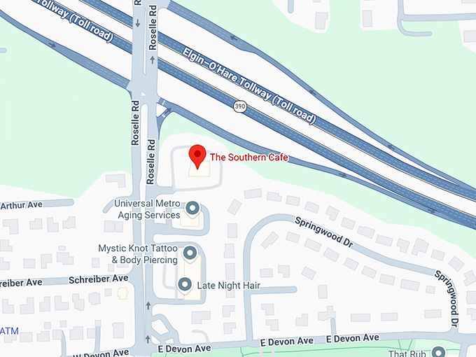 16. the southern cafe map