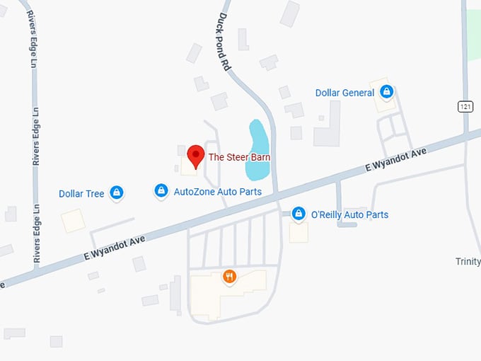 16. the steer barn map