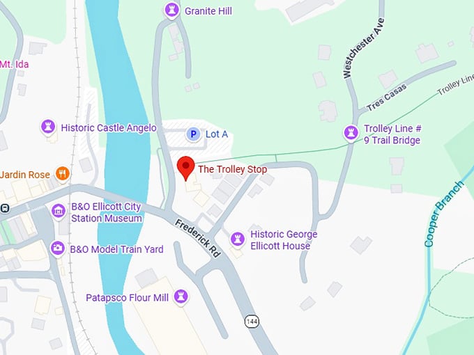 16. the trolley stop map