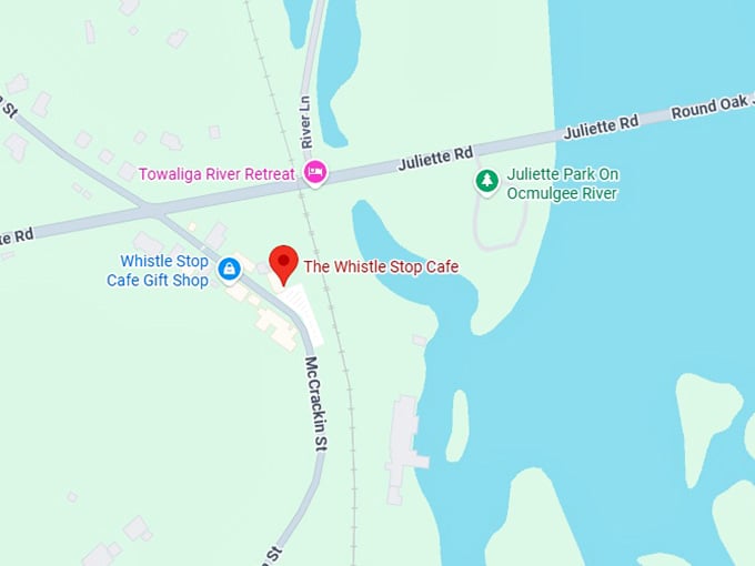 16. the whistle stop cafe map