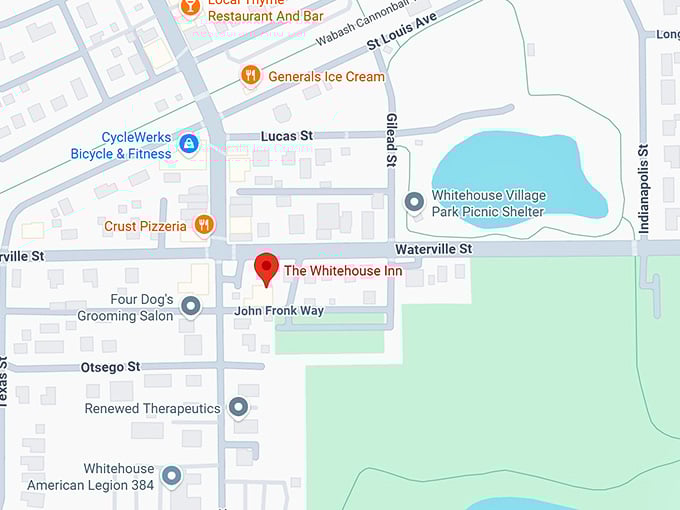 16. the whitehouse inn map