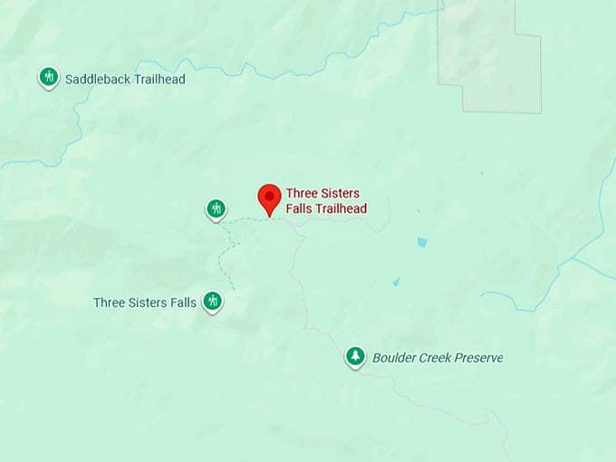 16. three sisters falls trail map